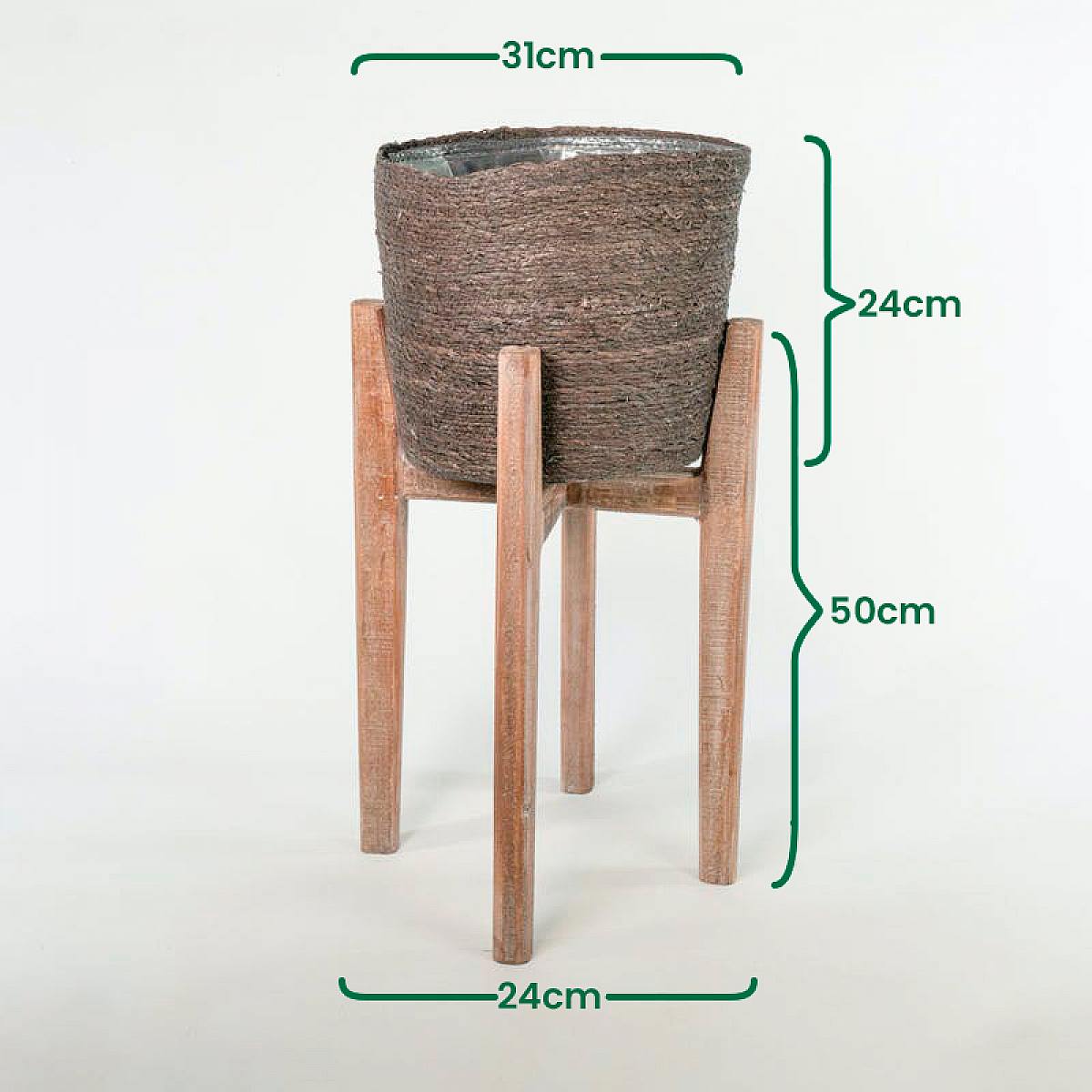 Maldives Basket with XL Holder - Jute with plastic lining