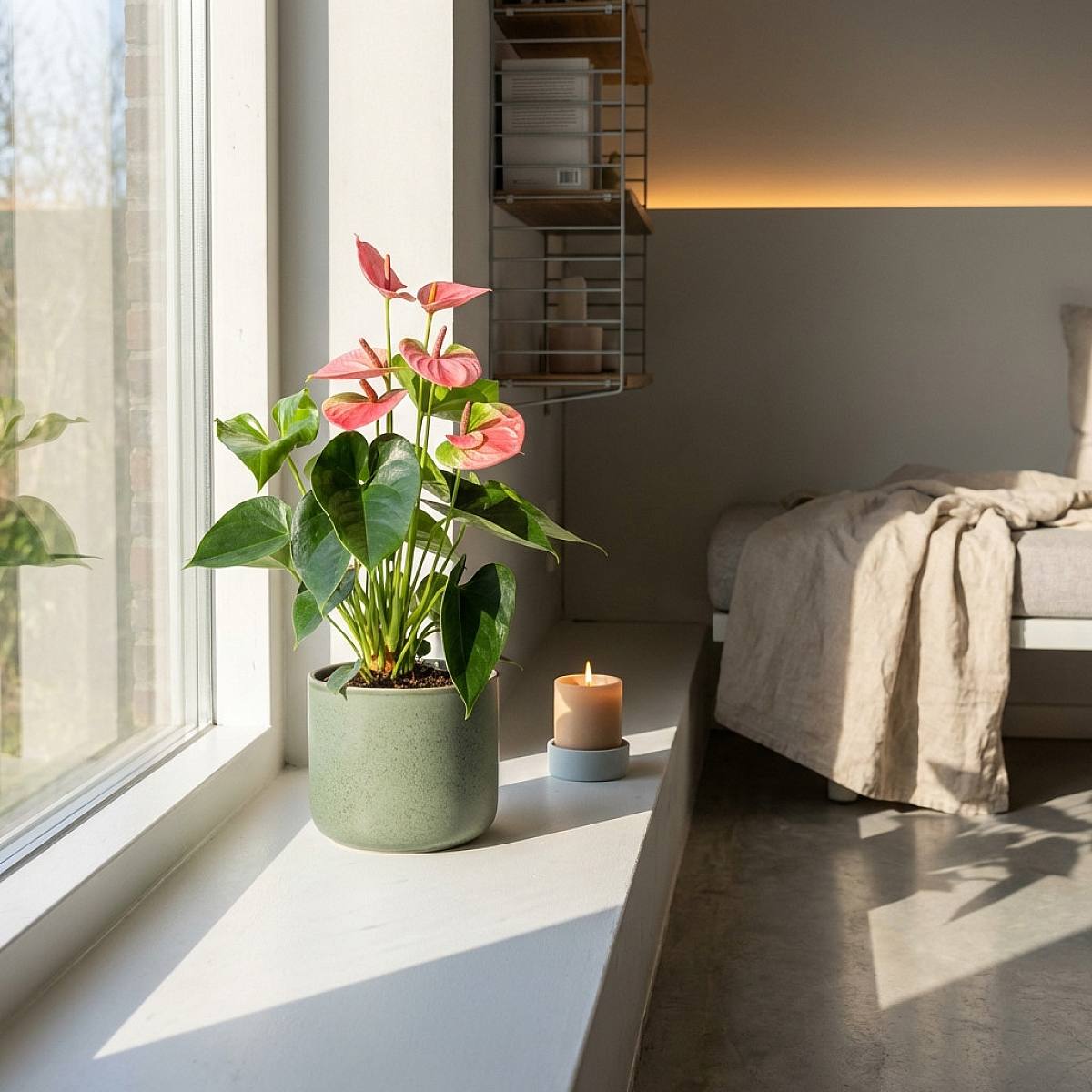 Delicia de Anturio Rosa - Elegancia Vibrante